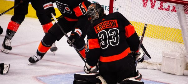 Samuel Ersson sums up his rookie season, but not without being ...