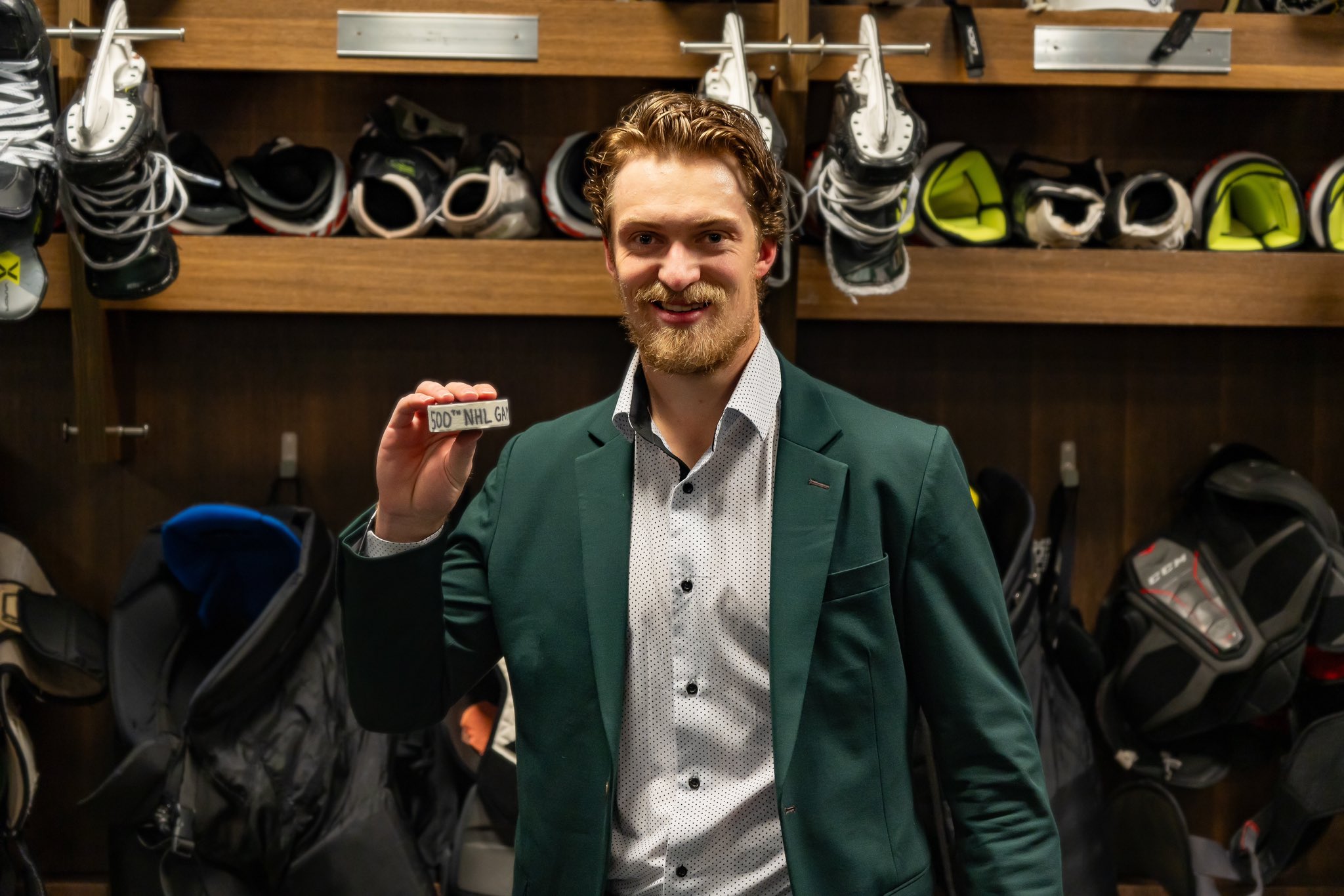 Travis Sanheim played in his 500th career NHL game this past Tuesday ...