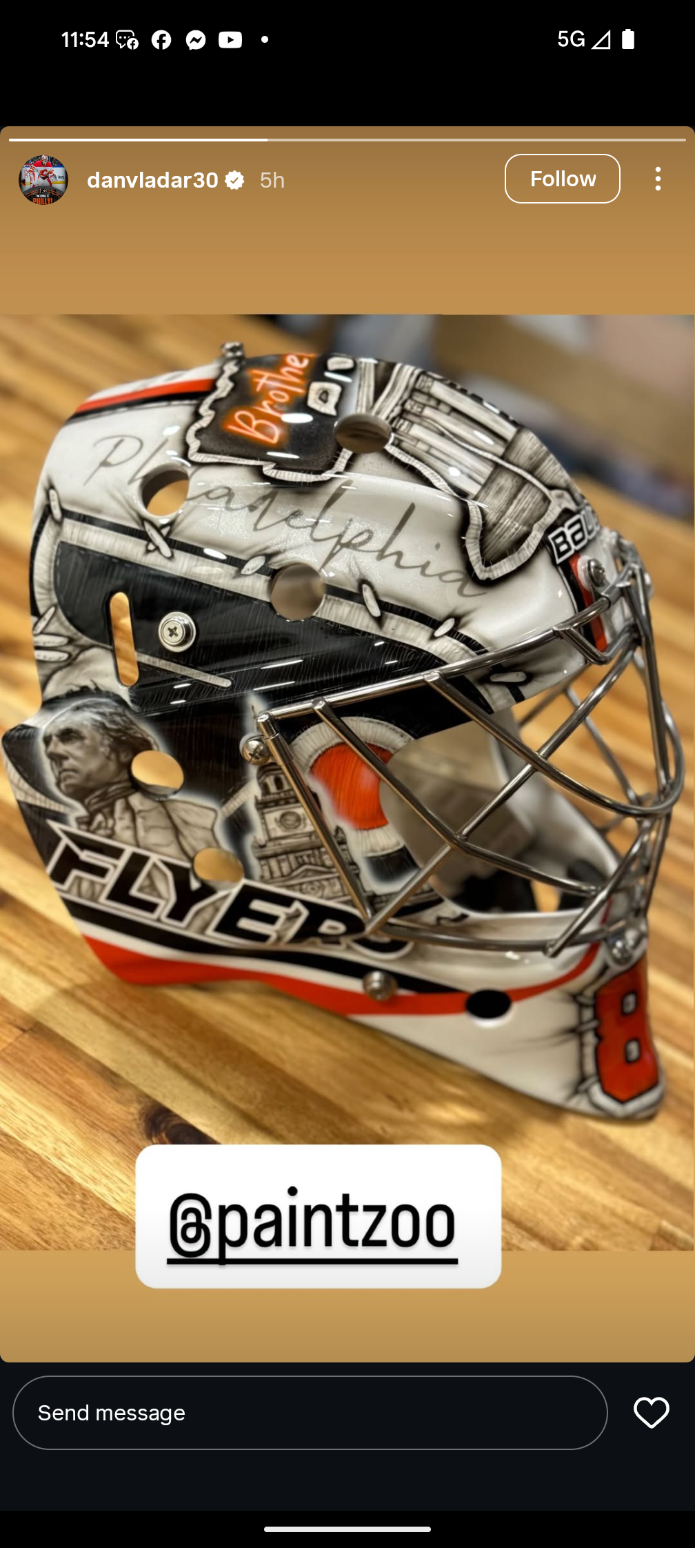 Dan Vladar will sport a new mask with the Flyers FLYERS NITTY GRITTY